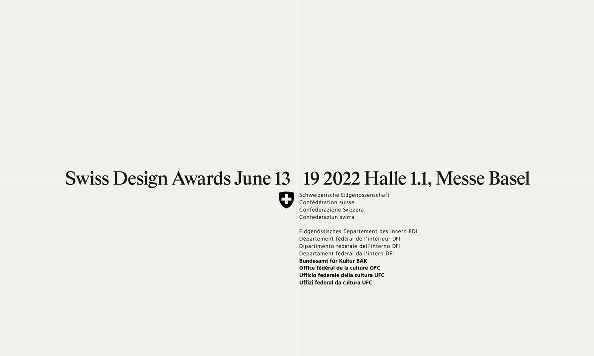 Swiss Design Awards 2022